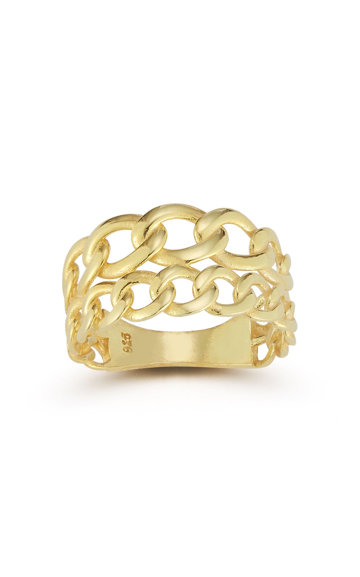 Double Stacked Curb Ring – Sphera Milano